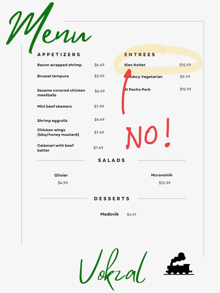 Vokzal DC - The Russian Cultural Appropropriation Restaurant